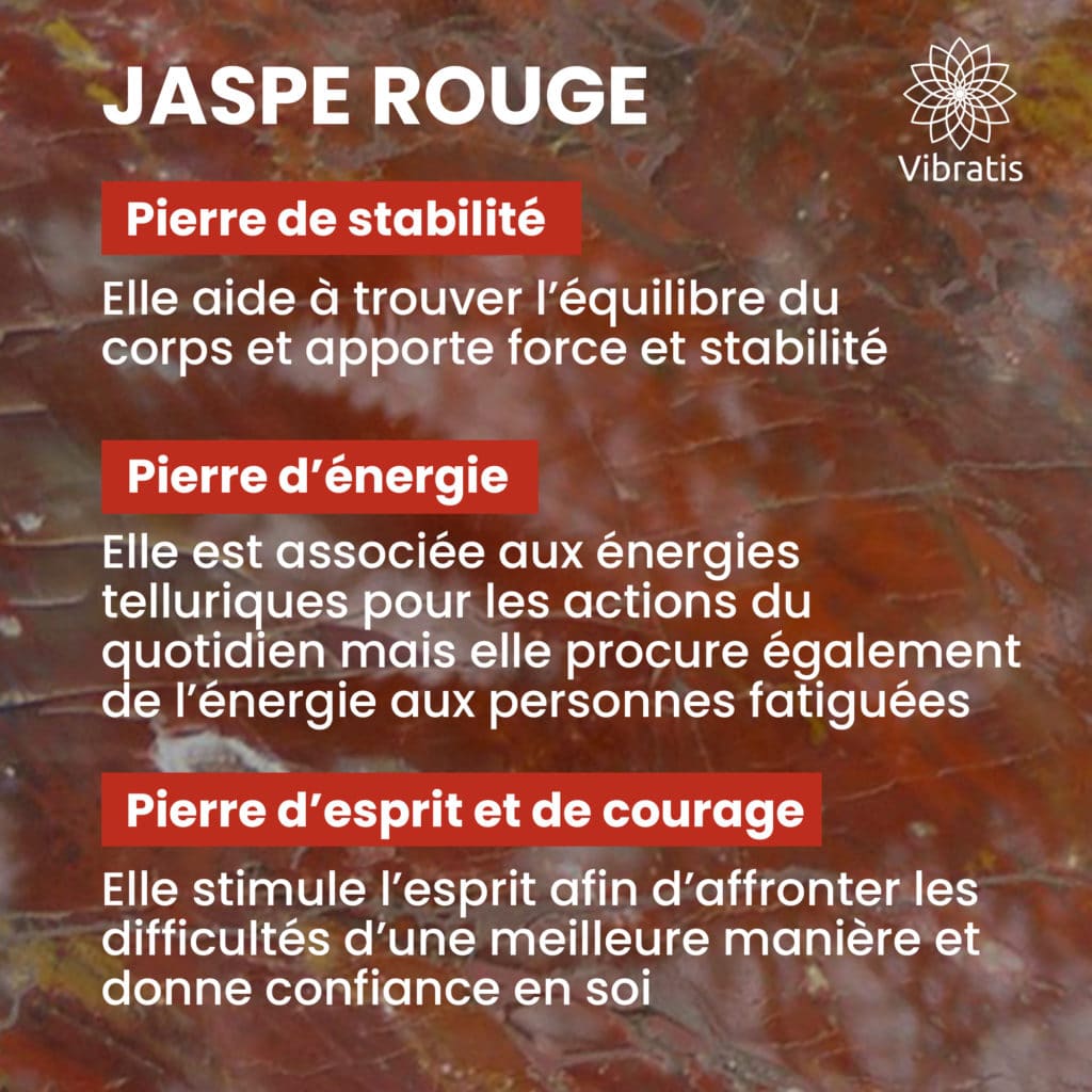 Pendule Divinatoire en Pierre de Jaspe Rouge (Red Jasper) | Vibratis
