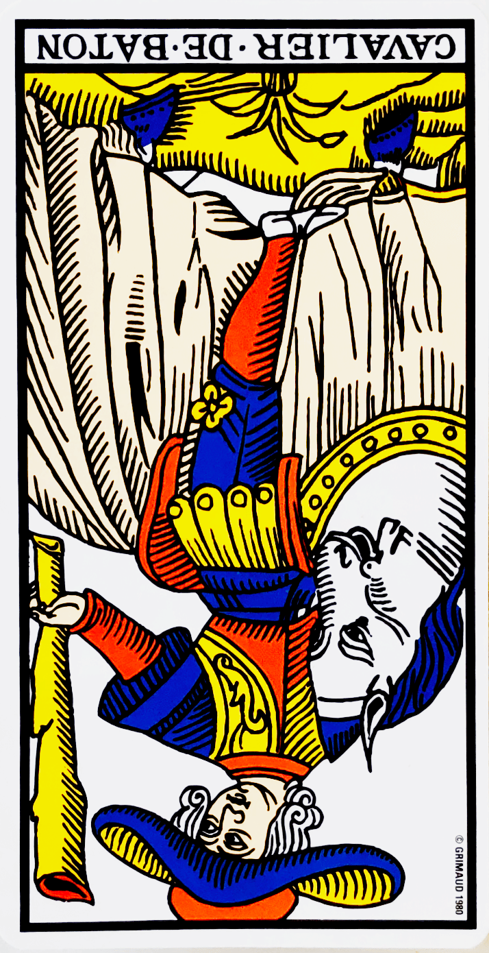 Significations du Cavalier de Bâton dans le Tarot de Marseille