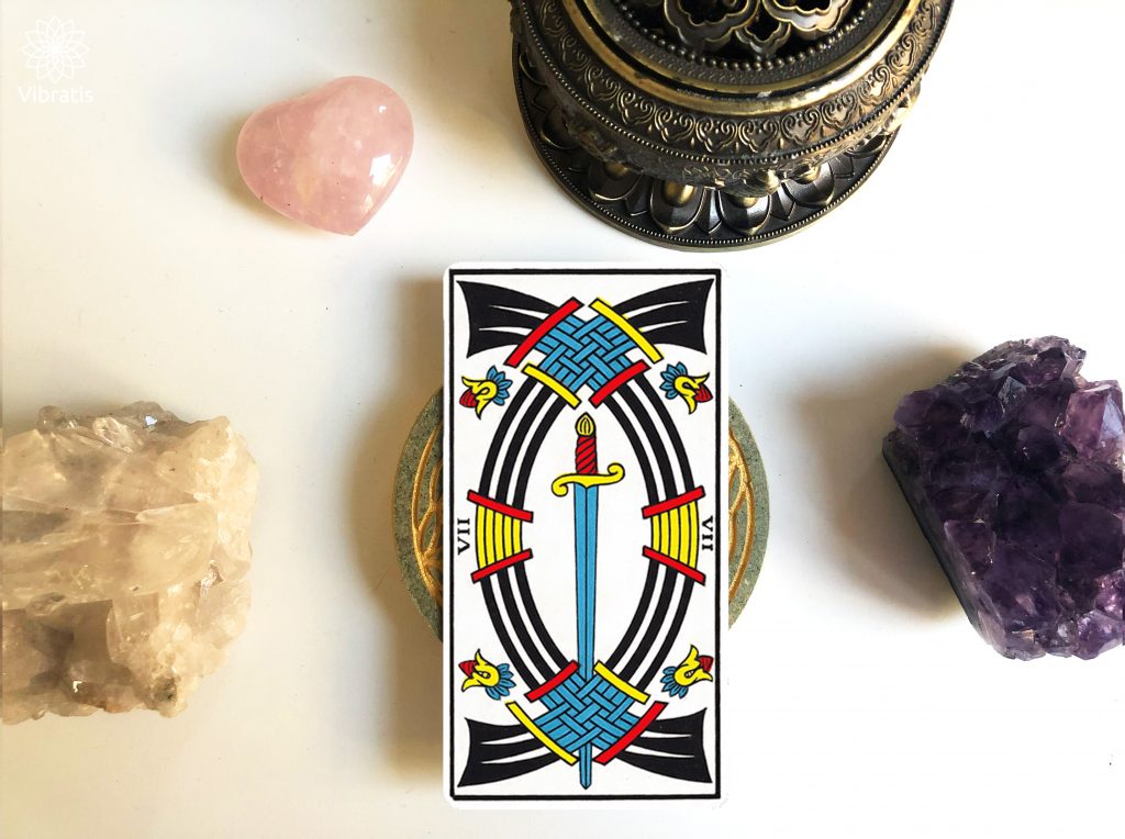 Significations du Sept d'Épée dans le Tarot de Marseille