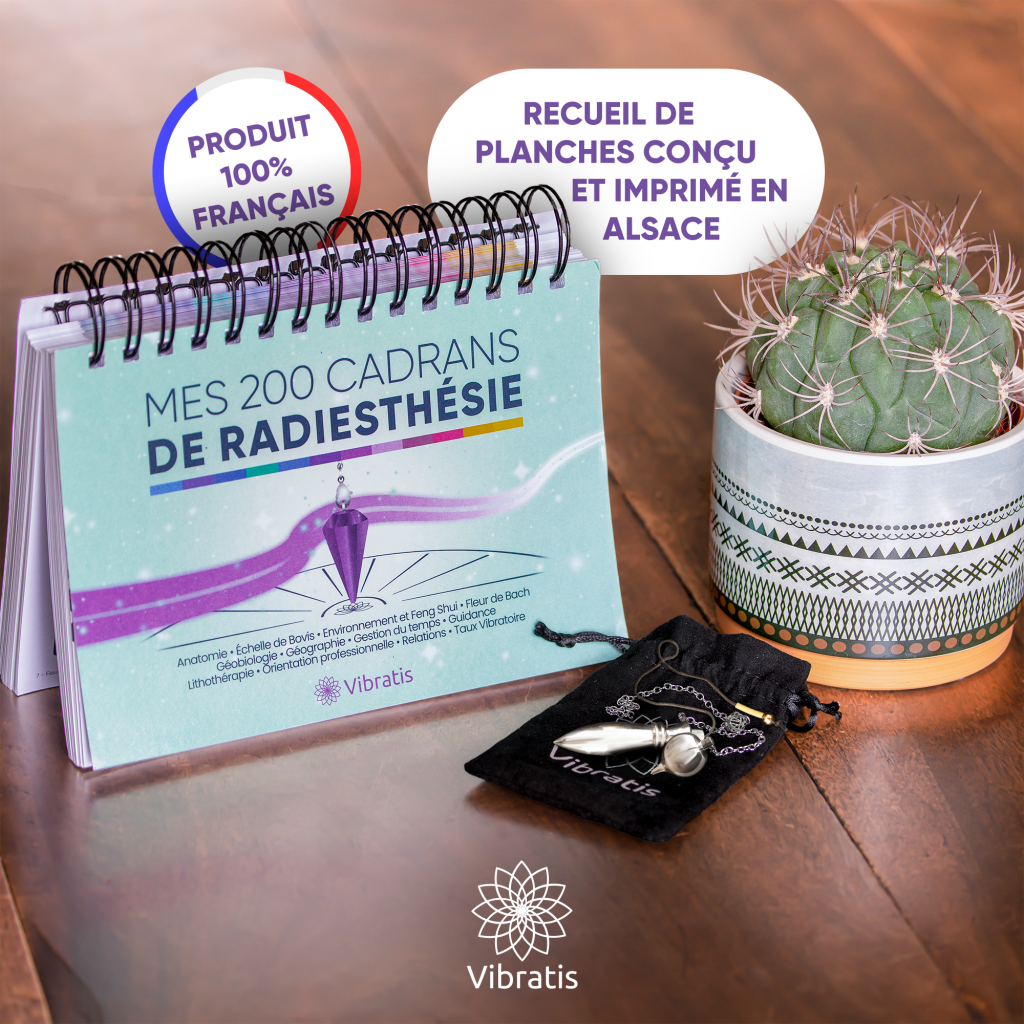 Livre de 200 Cadrans de Radiesthésie - 2 Pendules Divinatoires